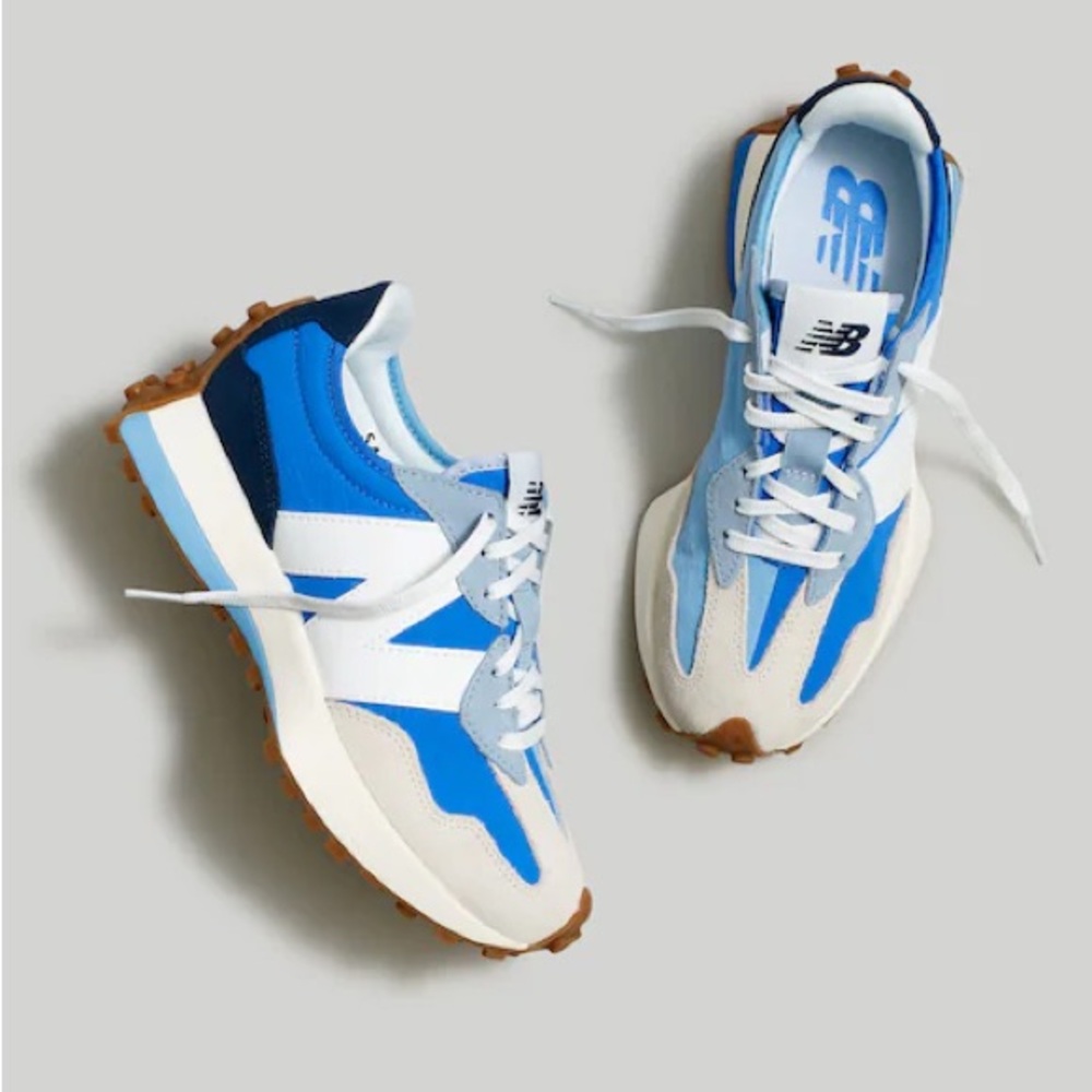 New Balance 327 Bright Lapis Moonbeam Sneakers - Gem